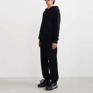Off-White Diagonal Stripe" Zipper Hoodie - Black
