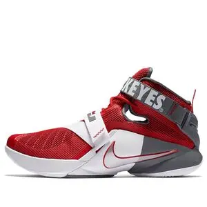 Nike Nike LeBron Soldier 9 Premium 'Ohio State Buckeyes' White/grey/red