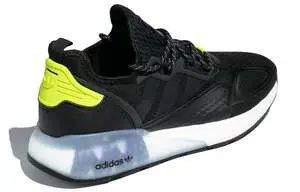 Adidas Zx 2k Boost "semi Solar Slime" Sneakers - Black