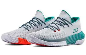 Under Armour Curry 3zer0 3 Low Top Basketball Sneakers - Grey