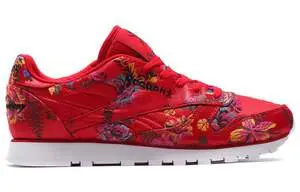 REEBOK Opening Ceremony X Classic Leather "chinese Jacquard Floral - Red