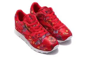 REEBOK Opening Ceremony X Classic Leather "chinese Jacquard Floral - Red