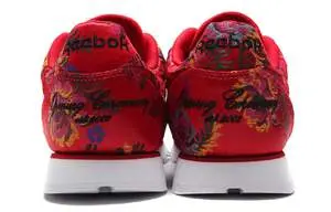 REEBOK Opening Ceremony X Classic Leather "chinese Jacquard Floral - Red