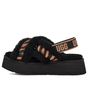 UGG Disco Cross Slide "tiger Print - Black/brown