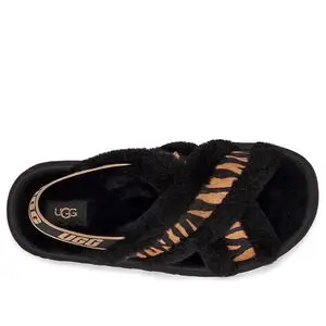 UGG Disco Cross Slide "tiger Print - Black/brown