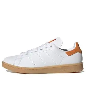 Adidas Stan Smith Low Top Sneakers - White/orange