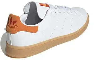 Adidas Stan Smith Low Top Sneakers - White/orange