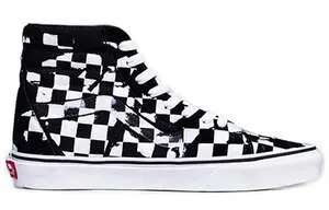VANS Sk8-hi Overprint Checkboard High Top Sneakers