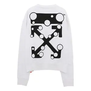 Off-White Logo Arrow Pattern Pullover - White