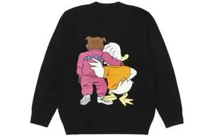 PALACE Dog And Duck Knit Long Sleeve - Black