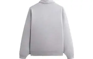 Kith Nelson Collared Pullover - Light Heather Grey