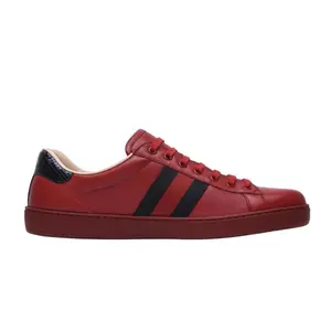 Gucci Ace Leather Sneakers - Red