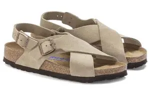 BIRKENSTOCK Tulum Suede Leather Sandals