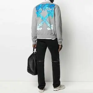 Off-White Logo Alphabet Print Crewneck Sweatshirt