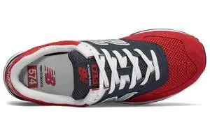 NEW BALANCE 574 Pebbled Sport Sneakers - Blue/red/white