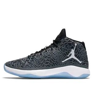 JORDAN Air Ultra Fly Mid Top Basketball Sneakers - Grey/blue