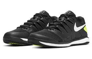 Nike Court Air Zoom Vapor X Hc Tennis Sneakers - Black/white/volt