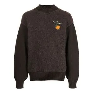 Off-White Ss21 Round Neck Embroidered Sweater