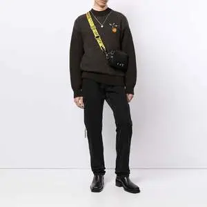 Off-White Ss21 Round Neck Embroidered Sweater