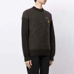 Off-White Ss21 Round Neck Embroidered Sweater