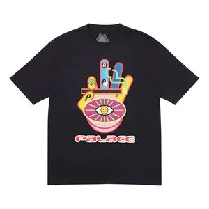 PALACE Hippy Cig" Graphic Print Short Sleeve T-shirt - Black