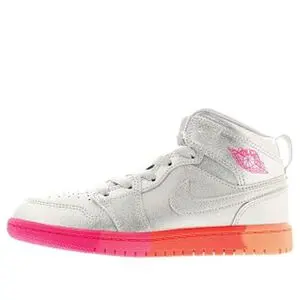 JORDAN Air 1 Mid "metallic Pink Crimson - Silver
