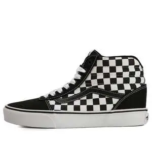 VANS Ward High Checkerboard Lace-up Sneakers - Black