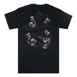 ANTI SOCIAL SOCIAL CLUB Dramatic Kkoch Short-sleeve T-shirt - Black