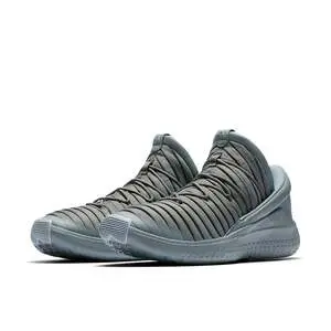 JORDAN Air Flight Luxe Mid Top Sneakers - Cool Grey/wolf Grey