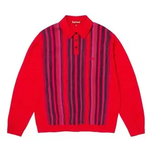 Supreme Ss26 Multi Stripe Polo Sweater