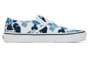 VANS Classic Slip-on Sneakers - White/blue