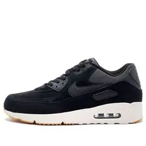 Nike Max 90 Ultra 2.0 Leather Sneakers - Black/light Bone/gum Medium Brown