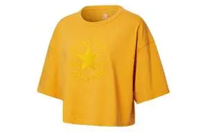 CONVERSE Chuck Taylor All Star Alphabet Loose Short Sleeve T-shirt - Yellow