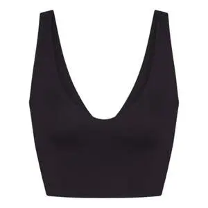Nike X Skims Matte V-neck Bra - Obsidian