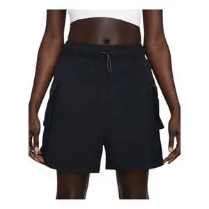 Nike Essential Woven High-waisted Shorts - Black