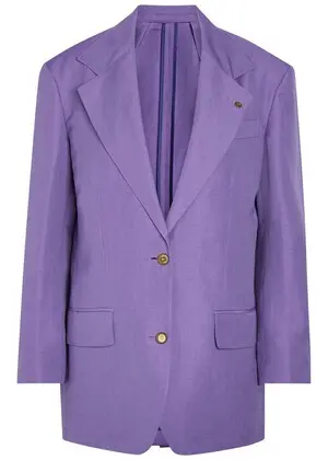 Versace Wool And Linen-blend Blazer