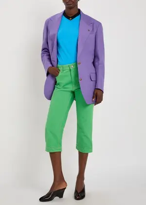 Versace Wool And Linen-blend Blazer