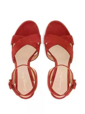 GIANVITO ROSSI Sabrina Crossover-strap Sandals - Red