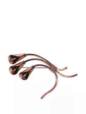 RENOIR Floral Motif Brooch - Silver