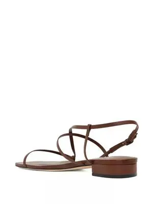 Studio Amelia Bias Wrap Flat Sandals