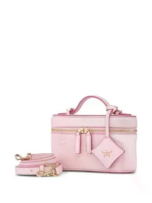 Mcm Maxi Monogram Leather Vanity Case