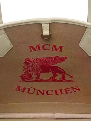 Mcm Visetos Monogram Tote Bag
