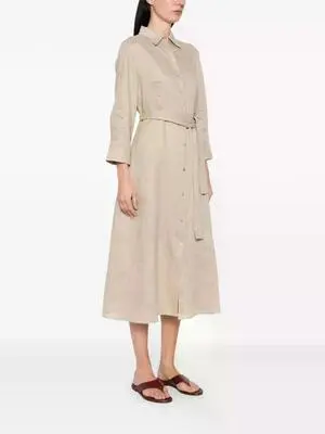 PENNYBLACK Belted Midi Shirt Dress