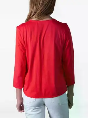 ANONYM APPAREL V-neck Three-quarter Sleeve T-shirt