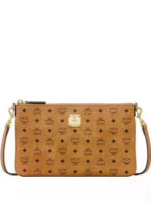 Mcm Visetos Aren Crossbody Pouch - Neutrals