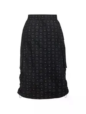 Mcm Monogram Cargo Skirt