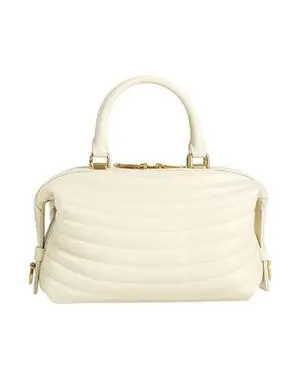 FERRAGAMO Quilted Leather Bowler Bag - Beige