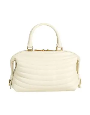 FERRAGAMO Quilted Leather Bowler Bag - Beige