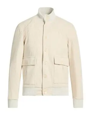 EXTE Bomber Jacket In Corduroy - Beige