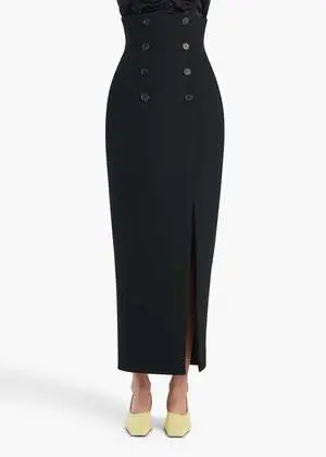 Khaite Luiza Skirt In Double-faced Crepe